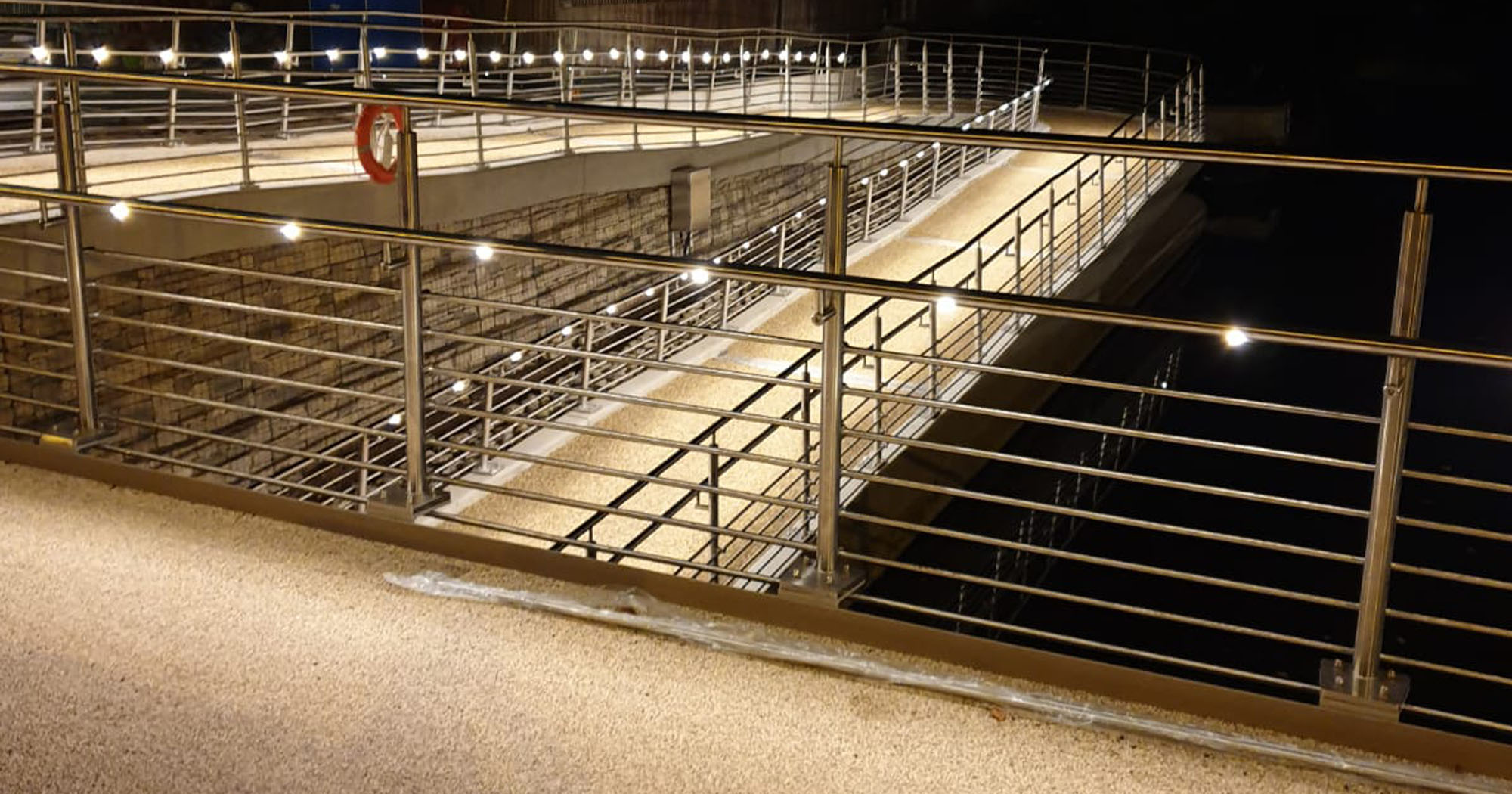 Footfall Lighting, world experts in LED controllable handrail solutions.
